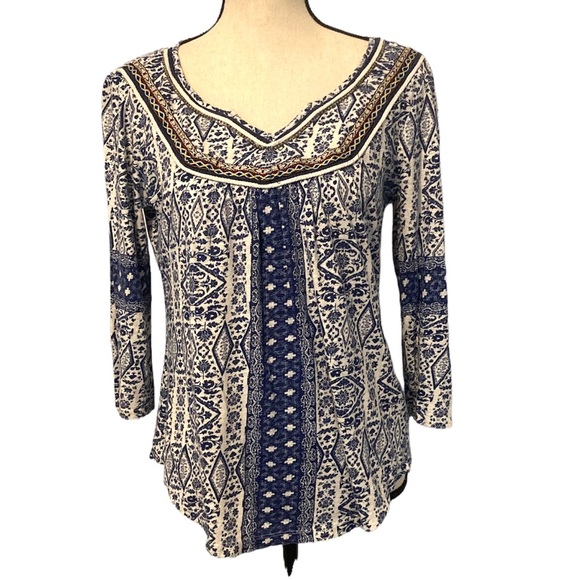 Red Camel | Tops | Red Camel Navy And White Top | Poshmark
